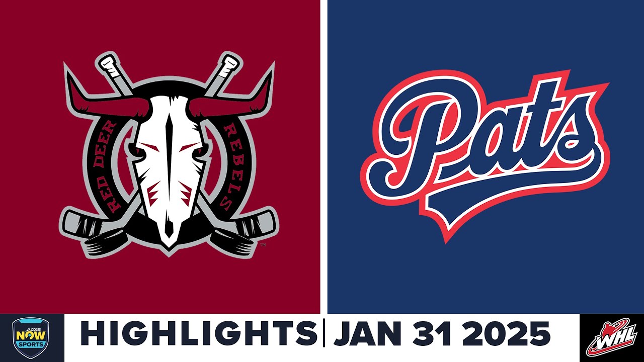 Red Deer Rebels at Regina Pats | January 31, 2025 Highlights | WHL ...