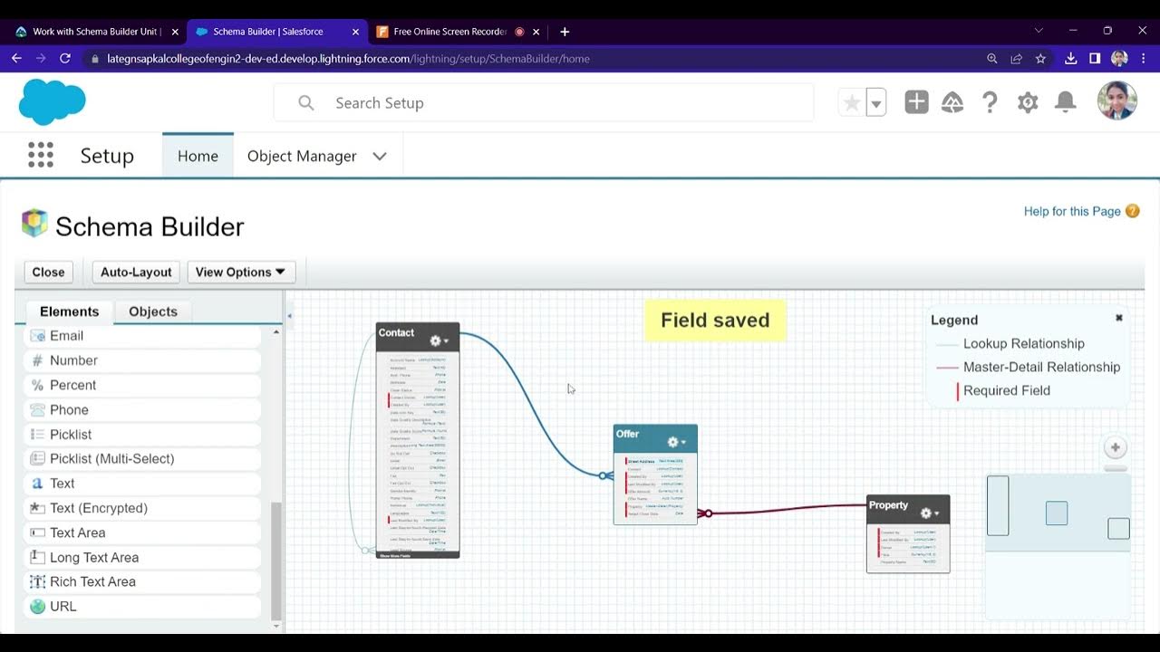 Data Modeling | Work with Schema Builder - Salesforce Trailhead - YouTube