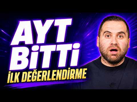 AYT 2026 İLK DEĞERLENDİRME-CEVAPLAR