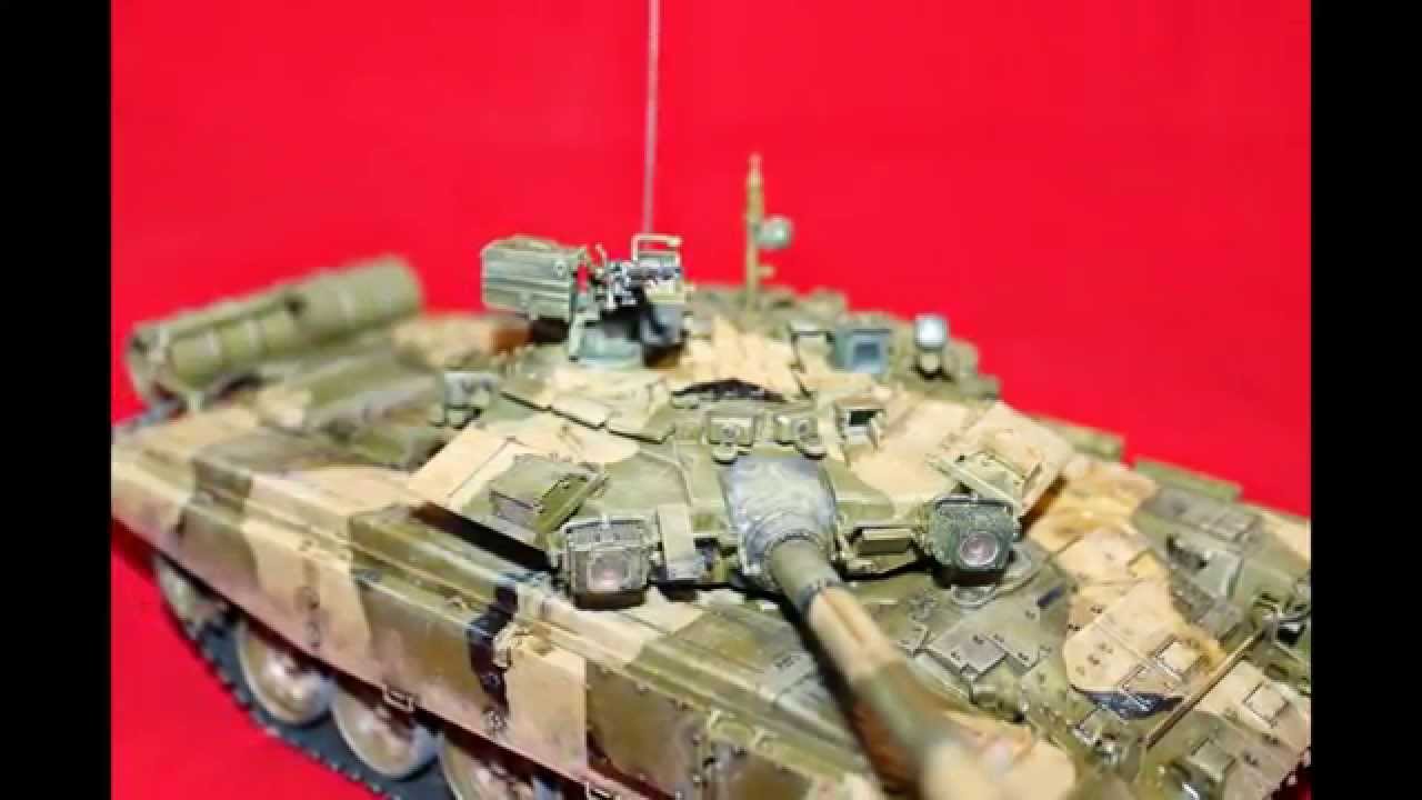 Zvezda 3573 Russian main battle tank T-90 - YouTube