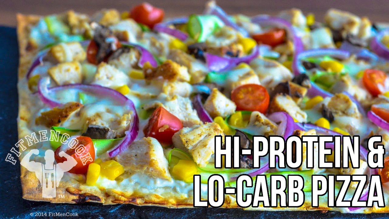 FitMenCook Hi-Protein Lo-Carb Pizza Recipe / Pizza Alta-Proteina, Bajo ...
