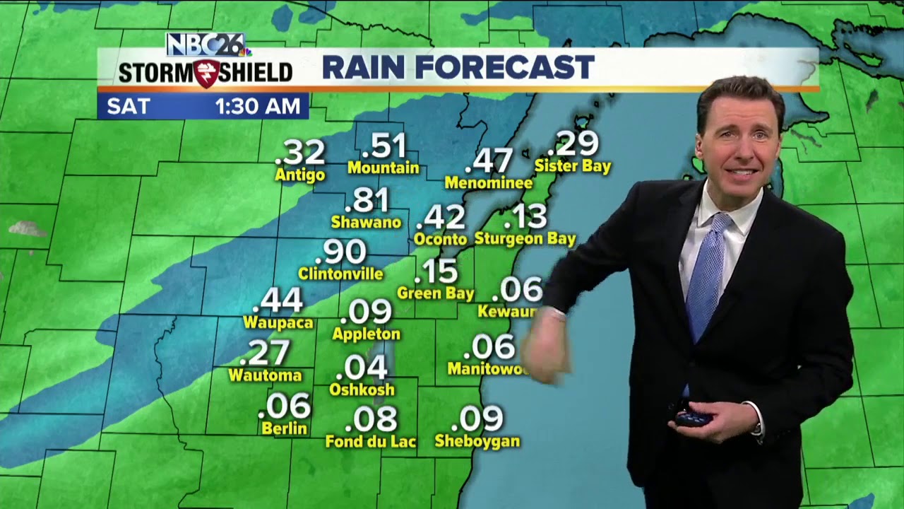 Michael Fish's NBC 26 weather forecast - YouTube