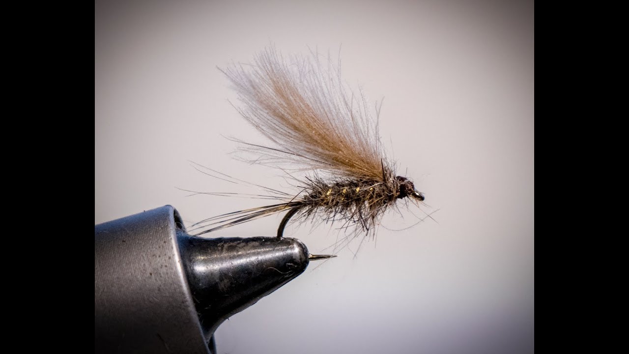Fly Tying a CDC March Brown for early season trout - YouTube