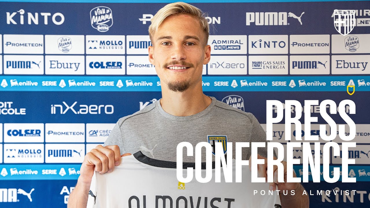Press Conference | Pontus Almqvist si presenta come nuovo giocatore del Parma Calcio - YouTube