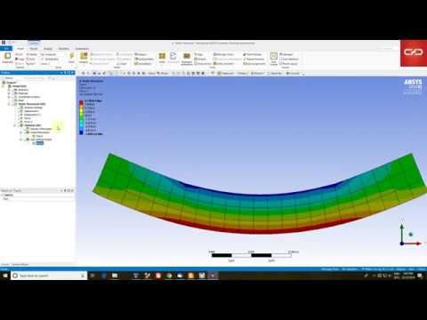 ANSYS STATIC STRUCTURAL 5 2D Models Dầm 2D Post Processing - YouTube