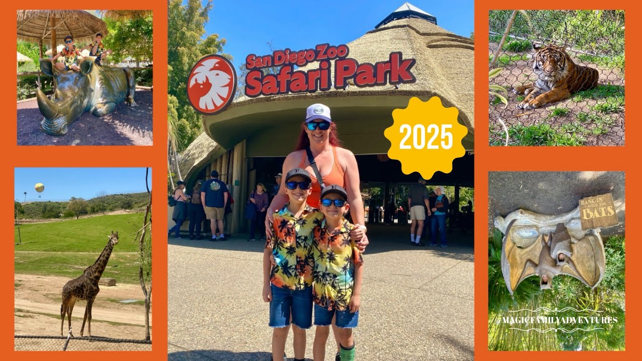 🦁WILD SAFARI DAY at San Diego Zoo Safari Park African Tram Ride ...