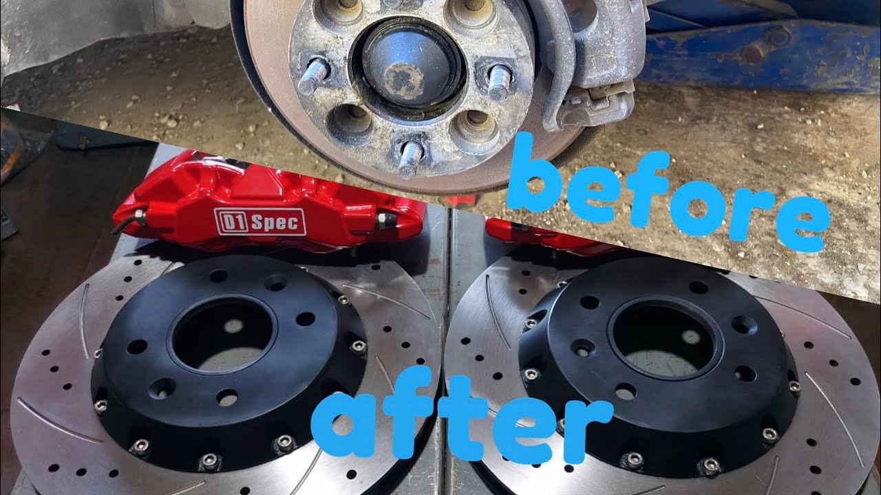 تعديل بريك تويوتا Brake Upgrade ~ How To Install a Big Brake Kit/ AE86 ...