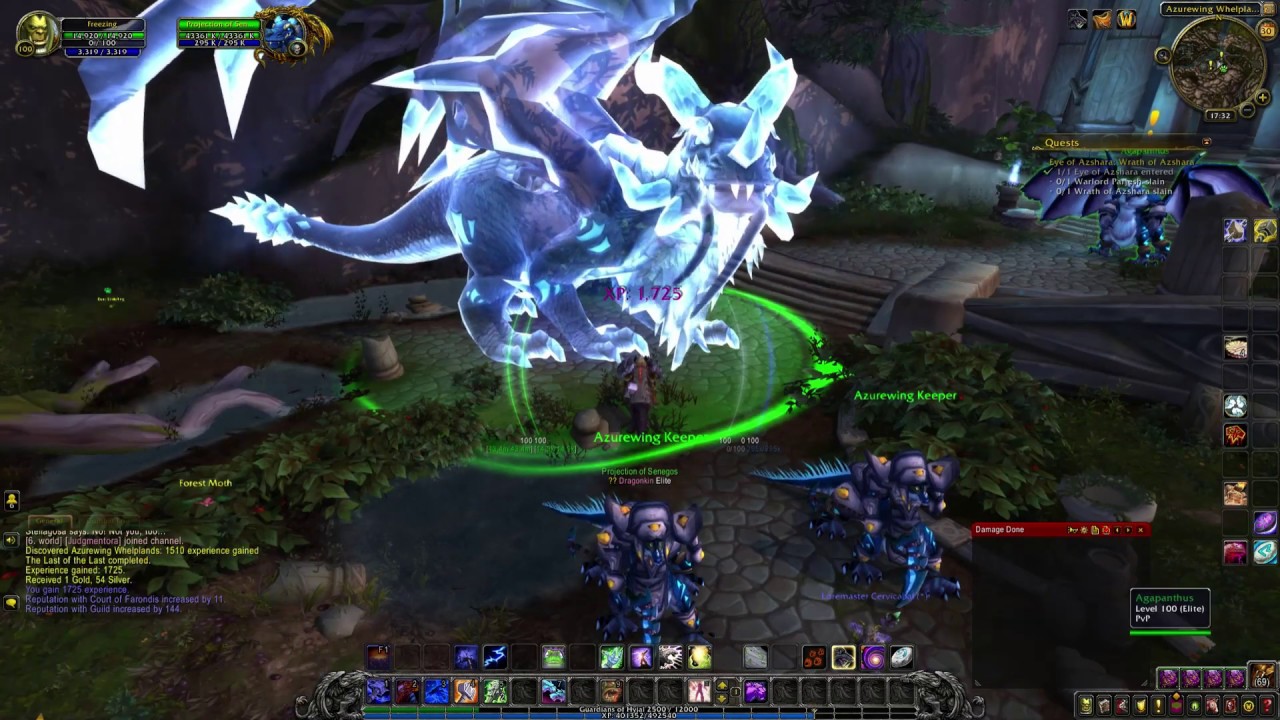 World of Warcraft Legion || Azsuna - Defending Azurewing Repose - YouTube