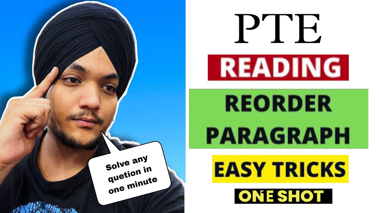 PTE Reorder Paragraph | PTE Reading | Tips & Strategy for a 90 - YouTube