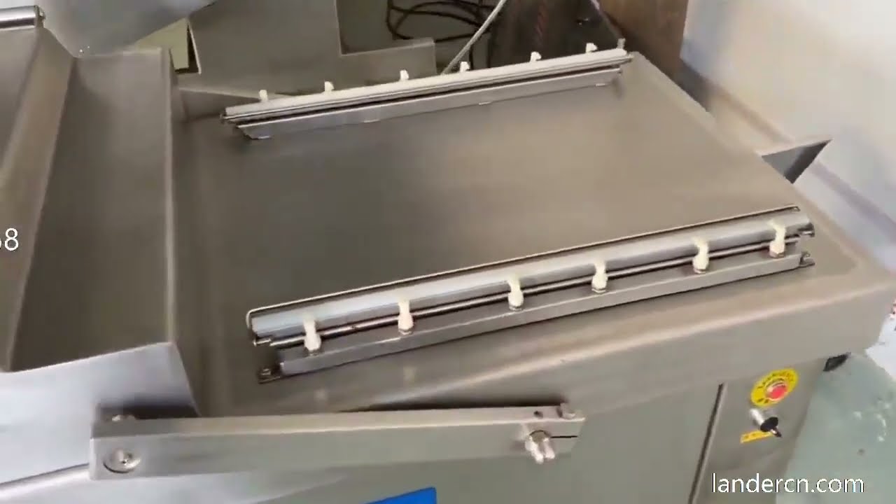 Double chamber vacuum packaging machine with gas flushing function for ...