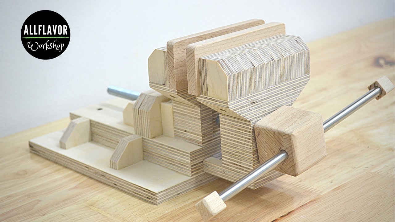 Make a Wooden Vise | DIY Wood Vise - YouTube