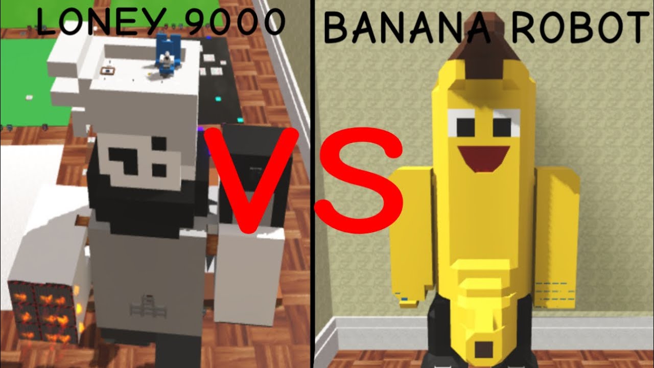 LONEY ROBOT VS BANANA ROBOT - YouTube