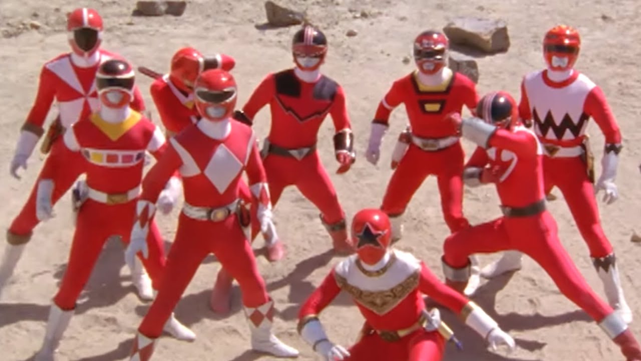 Red Rangers UNITE! 🔴 Forever Red 🦁 Power Rangers Wild Force⚡Kids Action ...