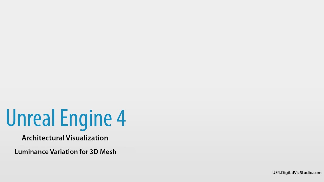 Unreal Engine 4 Color Luminance Variation Function - YouTube