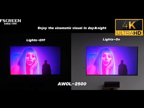 【4K 60FPS】Aura Series Fresnel ALR Projector Screen for Immersive Visual ...