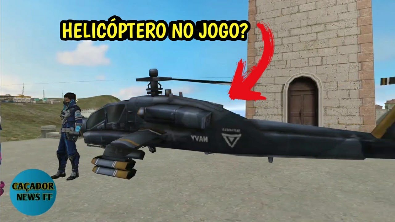 FREE FIRE - HELICÓPTERO NO JOGO! MONTAGEM FEITA EM 3D - YouTube