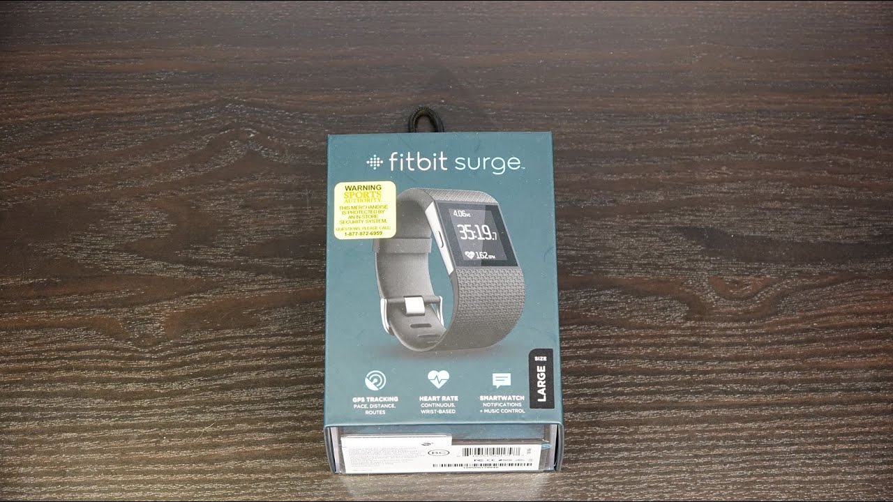 Fitbit - Surge Fitness Watch (Large) - Black :UnBoxing - YouTube
