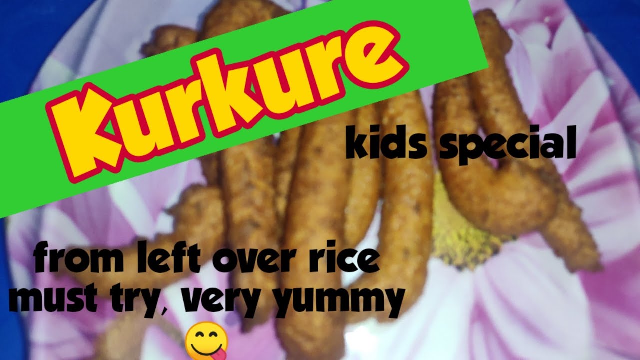 Kur kure recipe/bache huye chawal se ab ghar par hi banaye #kurkure ...
