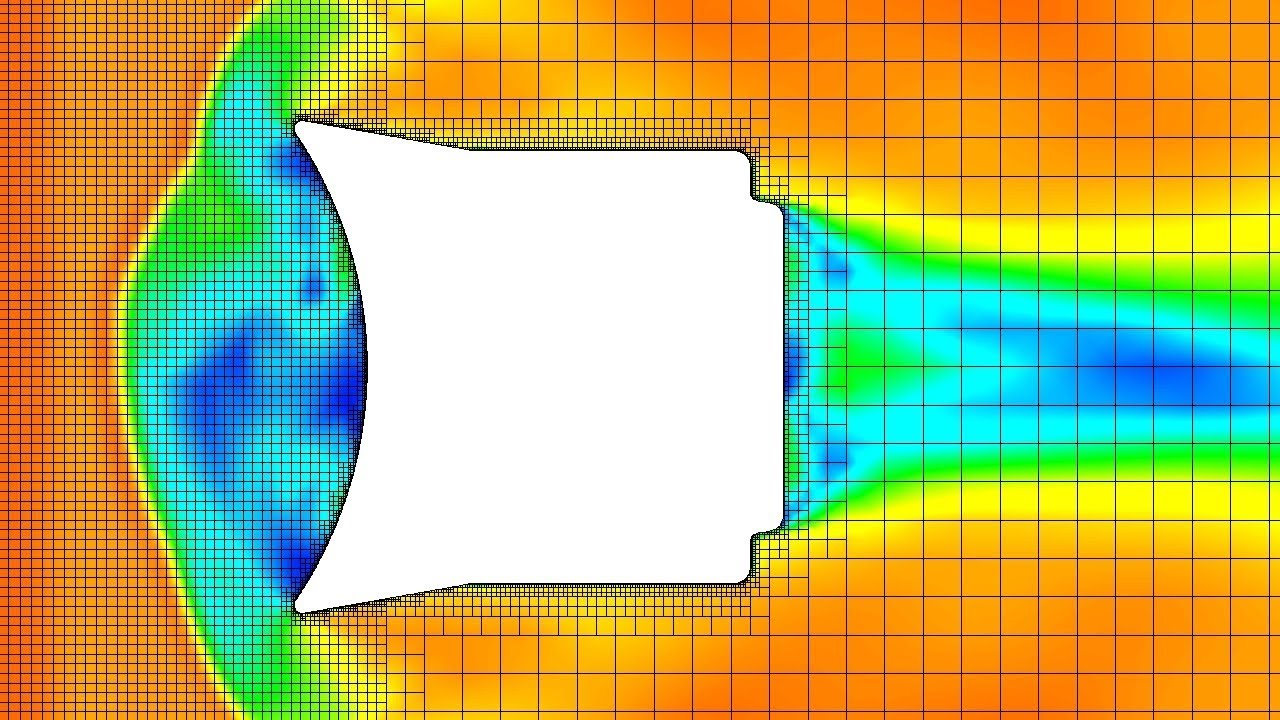 SolidWorks Flow Simulation - Concave Heatshield Spacecapsule Concept ...