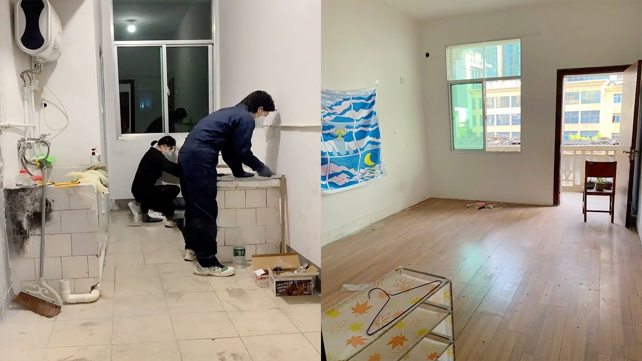 Can't stand her stepmother, the girl renovating her own mini-apartment ...