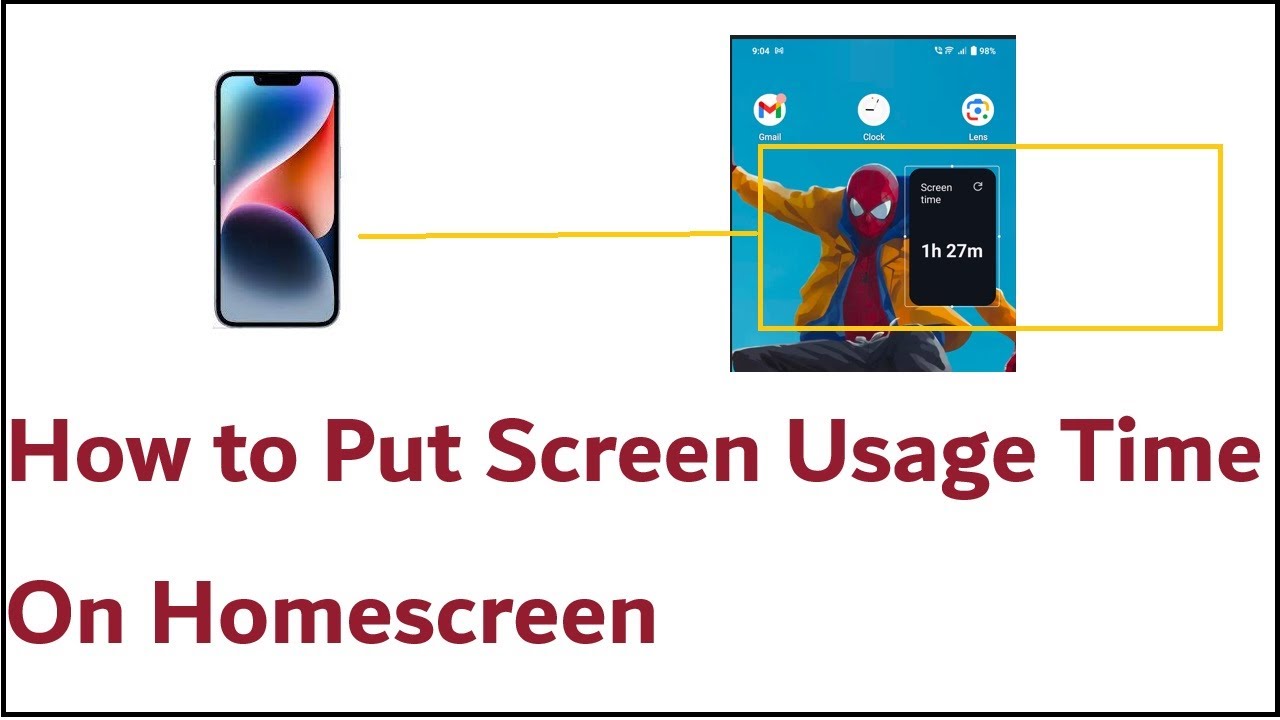How to Put Screen Time On Homescreen - YouTube