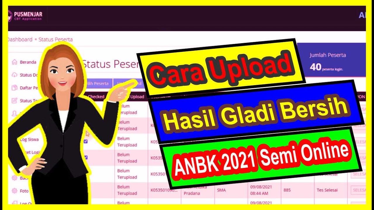 Cara Upload Hasil Gladi Bersih ANBK 2021 Semi Online - YouTube
