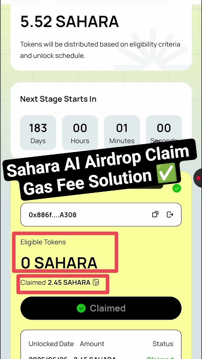 Sahara AI Airdrop Claim Gas Fee Solution || Sahara AI Airdrop BNB and ETH Gas Fee Solution - YouTube