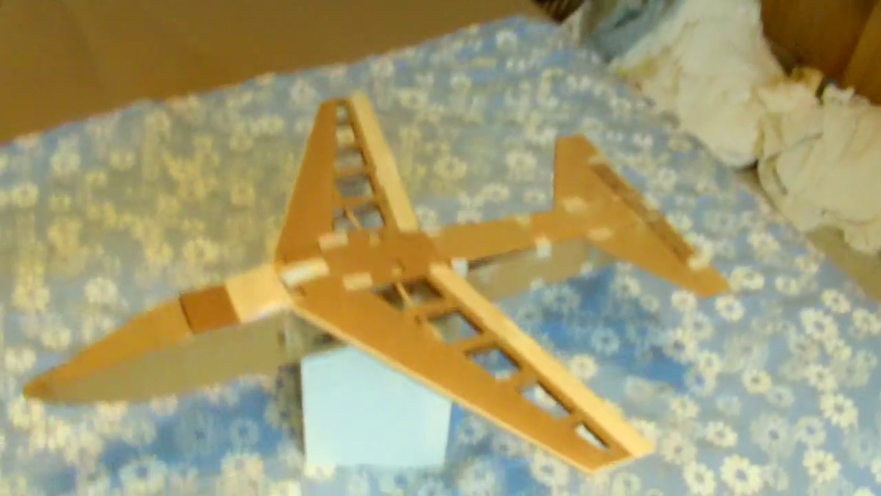 rc edf jet scratch build, using corrug. cardbd - YouTube