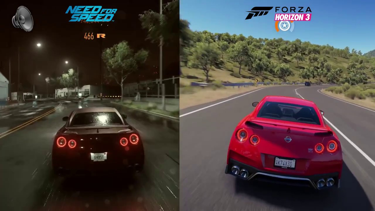 NEED FOR SPEED VS Forza Horizon 3 // Nissan GT-R 2016 HD 1080p - YouTube