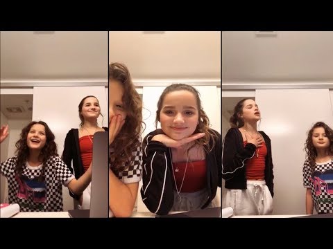 ANNIE LEBLANC AND HAYLEY LEBLANC SINGING LIVE ON INSTAGRAM - 10 Feb 2018