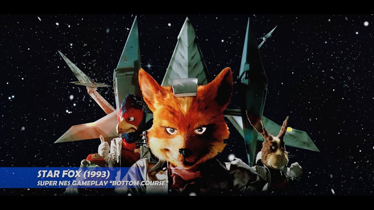 STAR FOX (1993) - SUPER NINTENDO GAMEPLAY "BOTTOM COURSE" 4k - YouTube