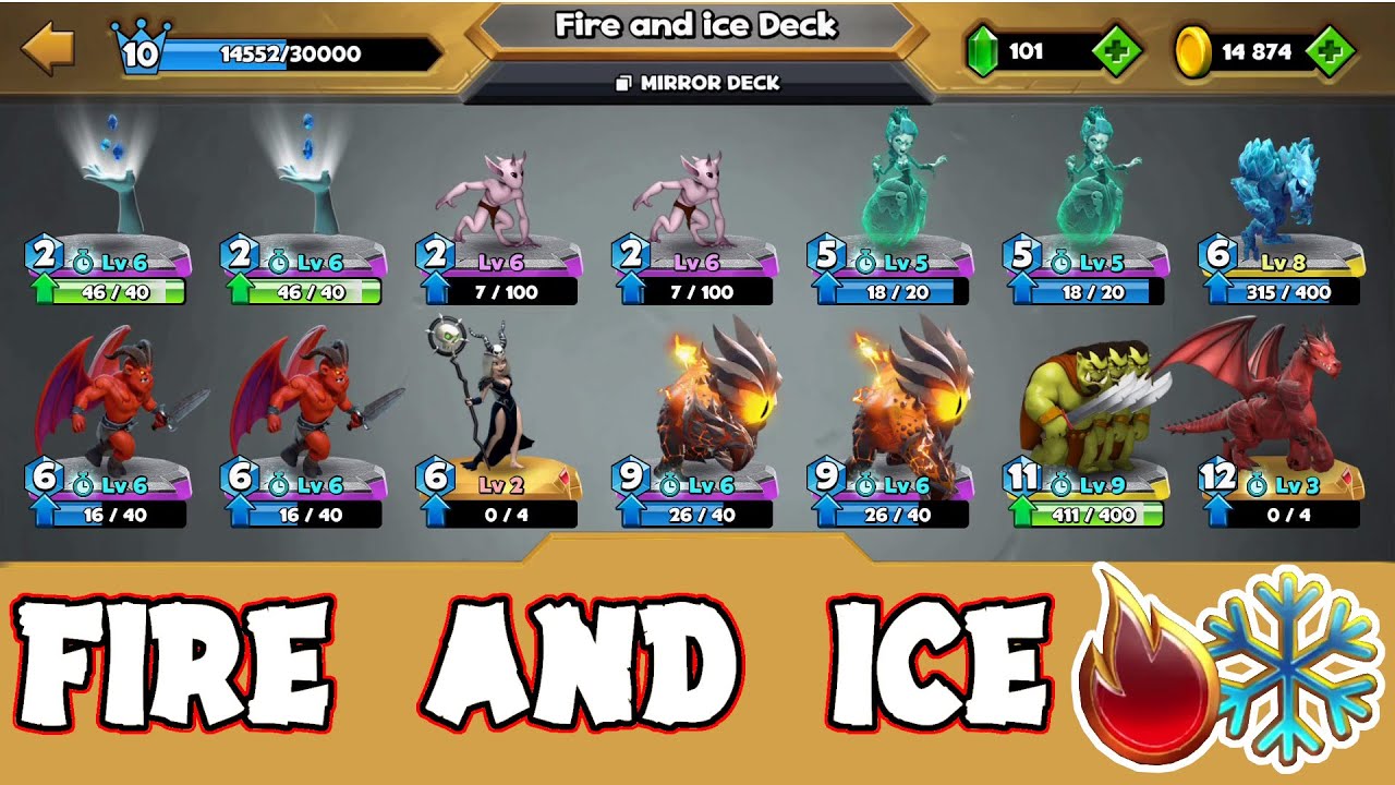 Castle Crush 🔥 Wraith And Fire Elemental 🔥 Fire And Ice GamePlay 😎 ...