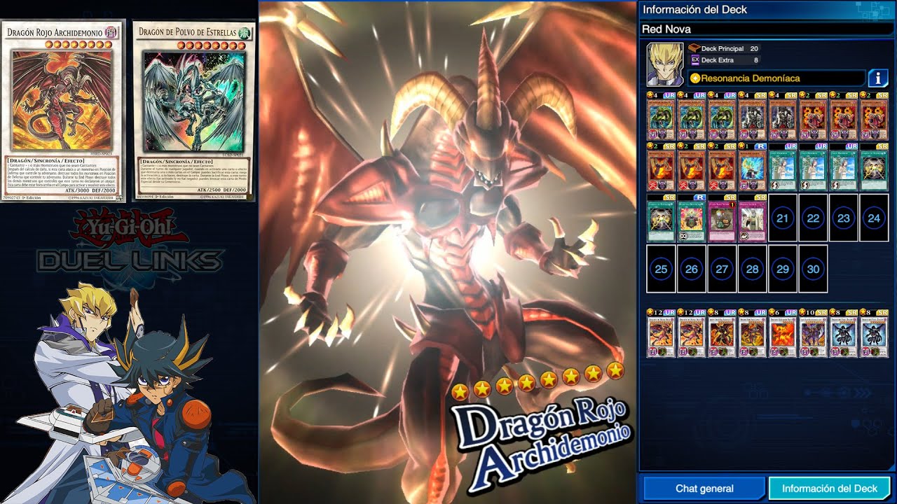 Deck y Curiosidades de: Dragon Rojo Archidemonio | Yugioh Duel Links ...