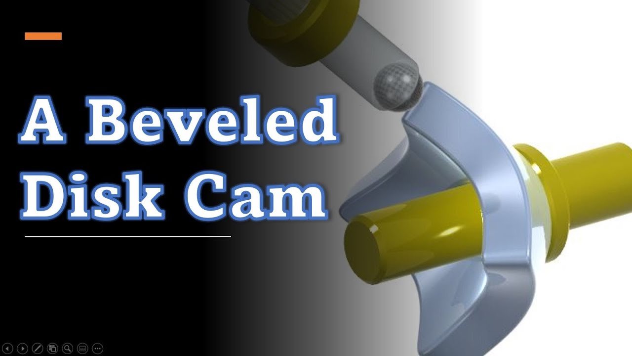Siemens NX Animation Designer; A beveled disk cam; 베벨 캠 - YouTube