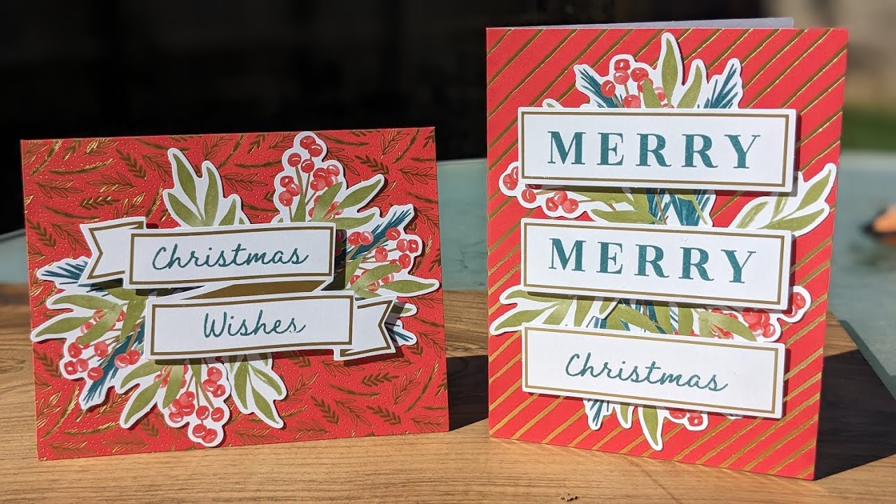 Quick and Easy Christmas cards in a kit - YouTube