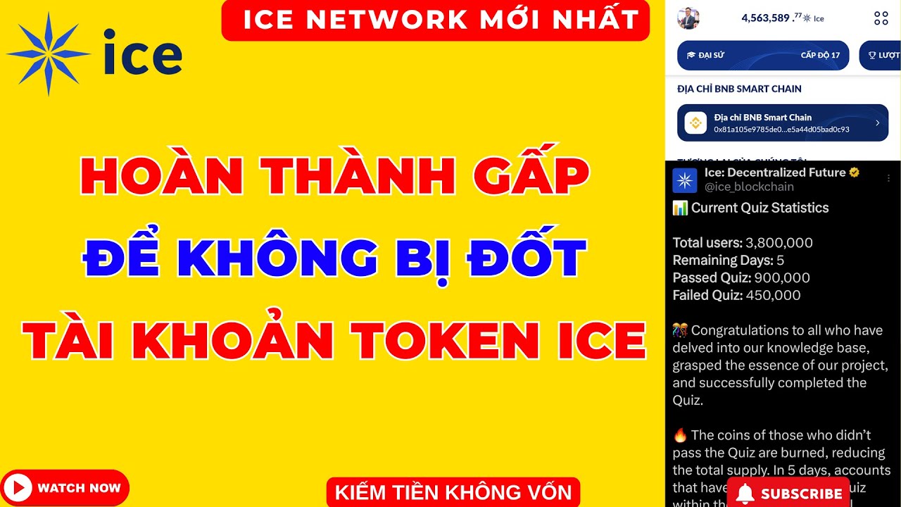 ICE Network Mới Nhất - Hoàn Thành Gấp Để Không Bị Đốt Tài Khoản ICE ...