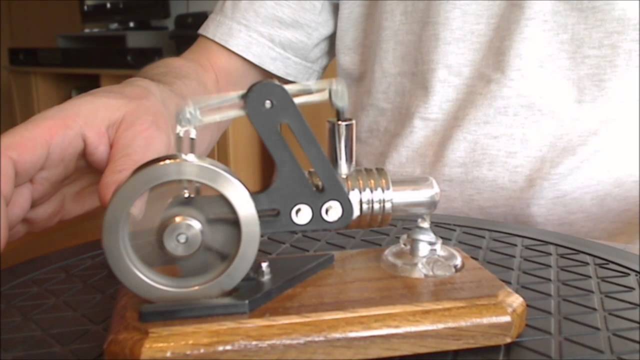 Stirlingmotor NG Models stirlingmotoren-haeussler.jimdo.com - YouTube