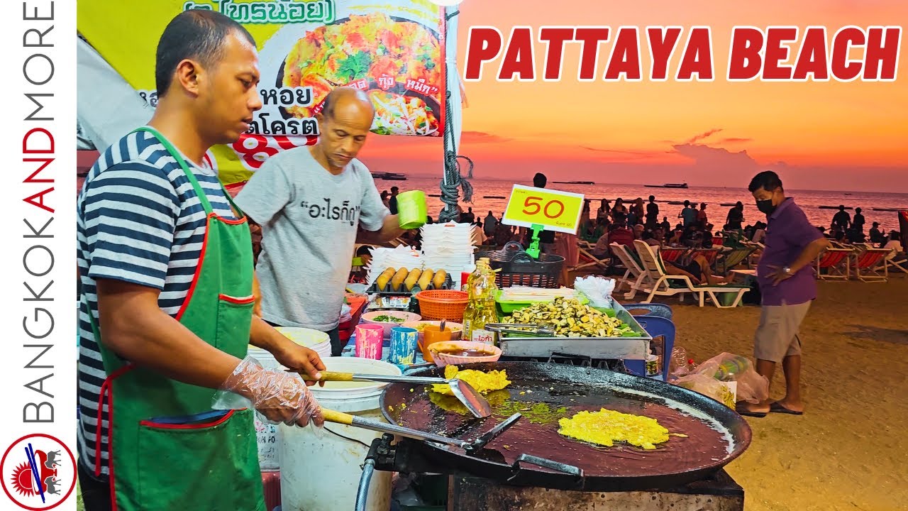 Exploring PATTAYA Beach: A STREET FOOD Extravaganza - YouTube