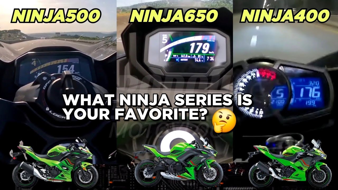 Kawasaki Ninja 500 🆚️ Kawasaki Ninja 650 🆚️ Kawasaki Ninja 400 | Top ...