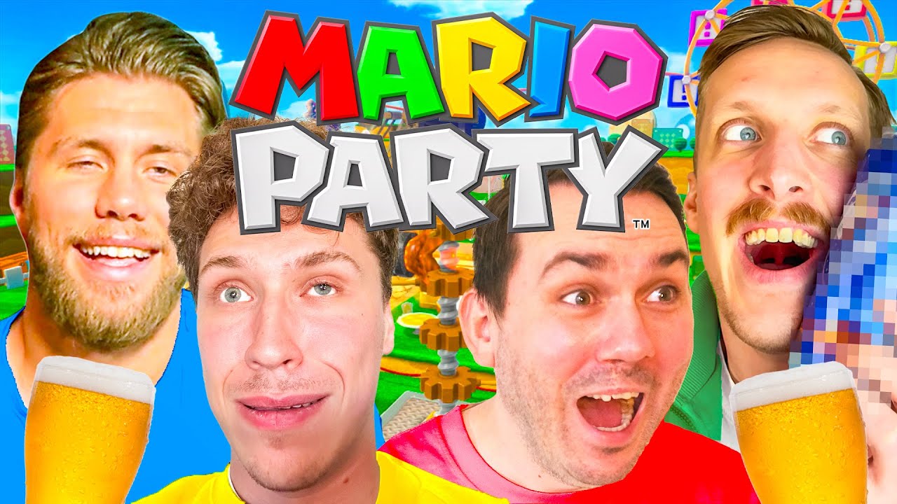 Mario Party, men vi shotter hver gang vi taper - YouTube