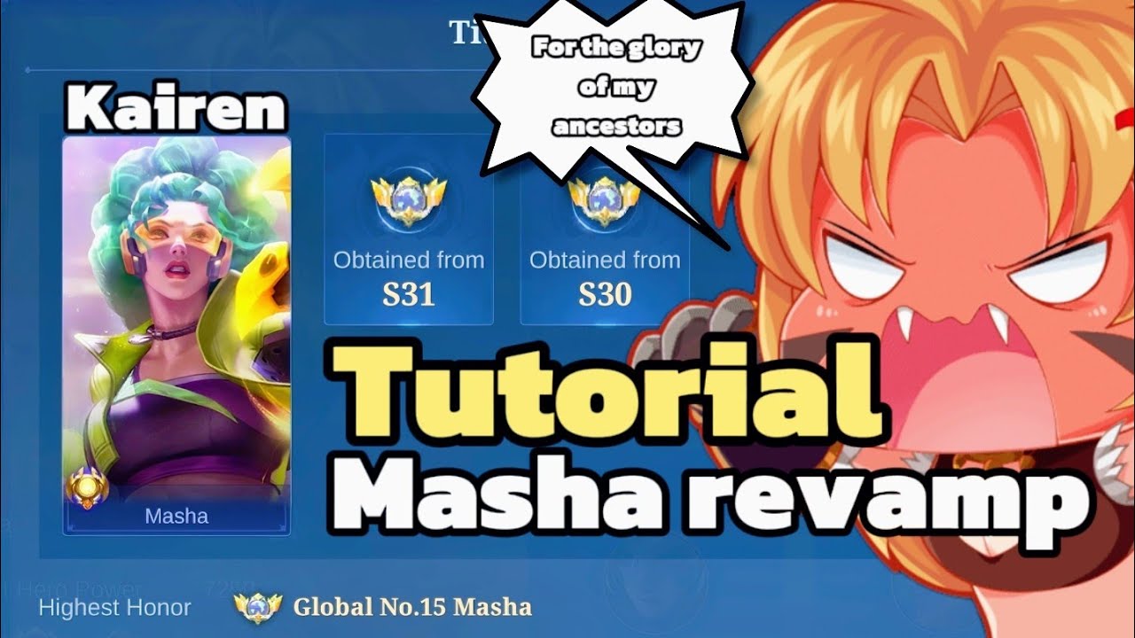 REVAMP MASHA TUTORIAL BEST BUILD ITEM, EMBLEM AND SPELL 2024. IMPROVE ...