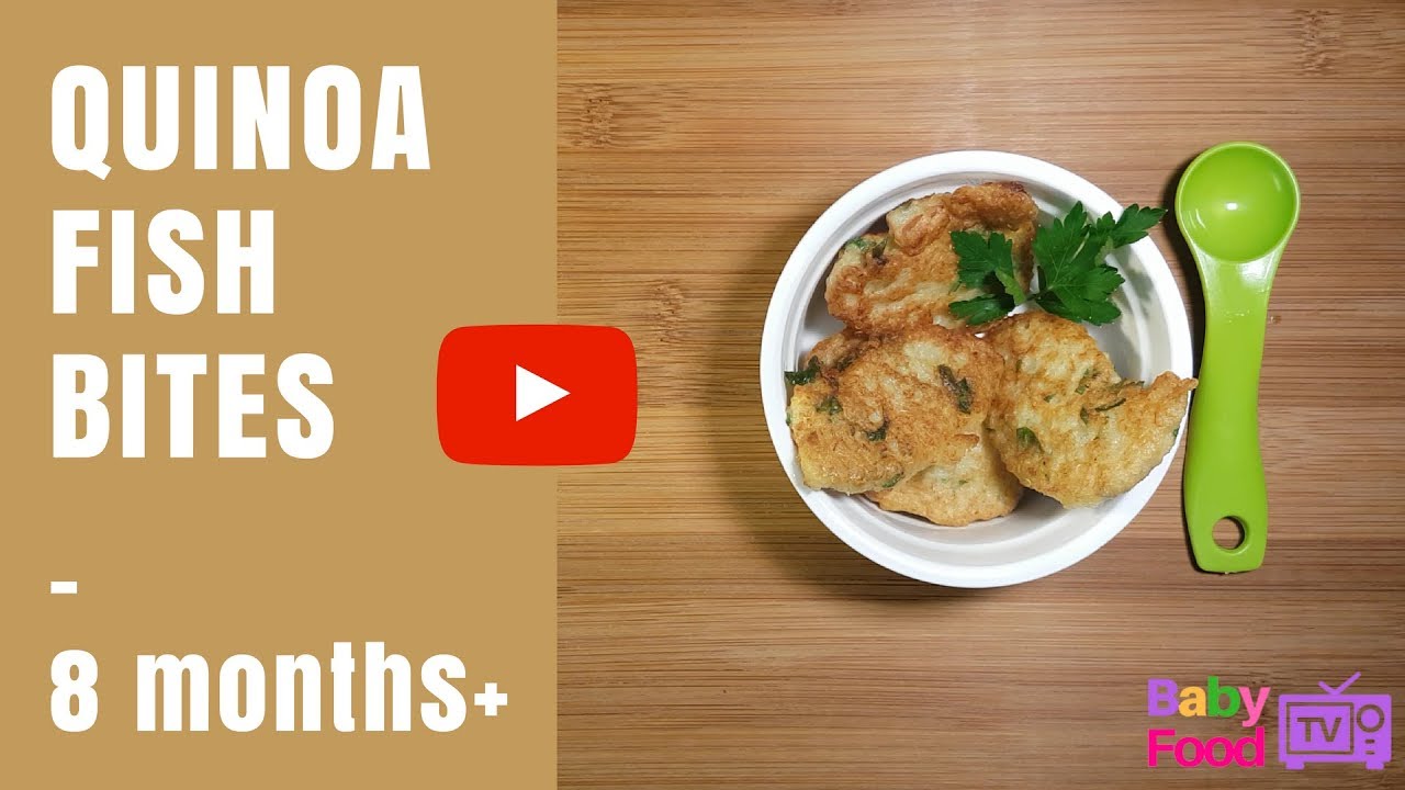 How to Make Tasty Quinoa Fish Bites for Babies (8 months+) - YouTube