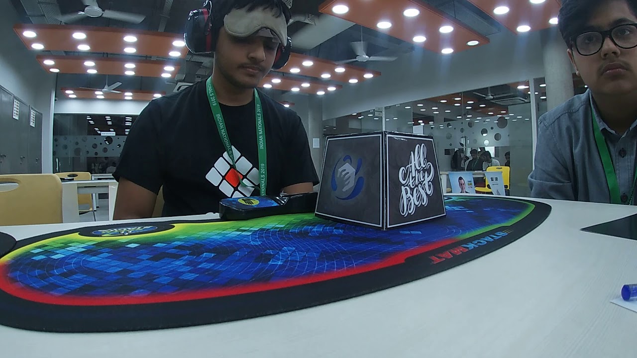 26.80 3BLD official solve | Indian Nationals 2019 - YouTube