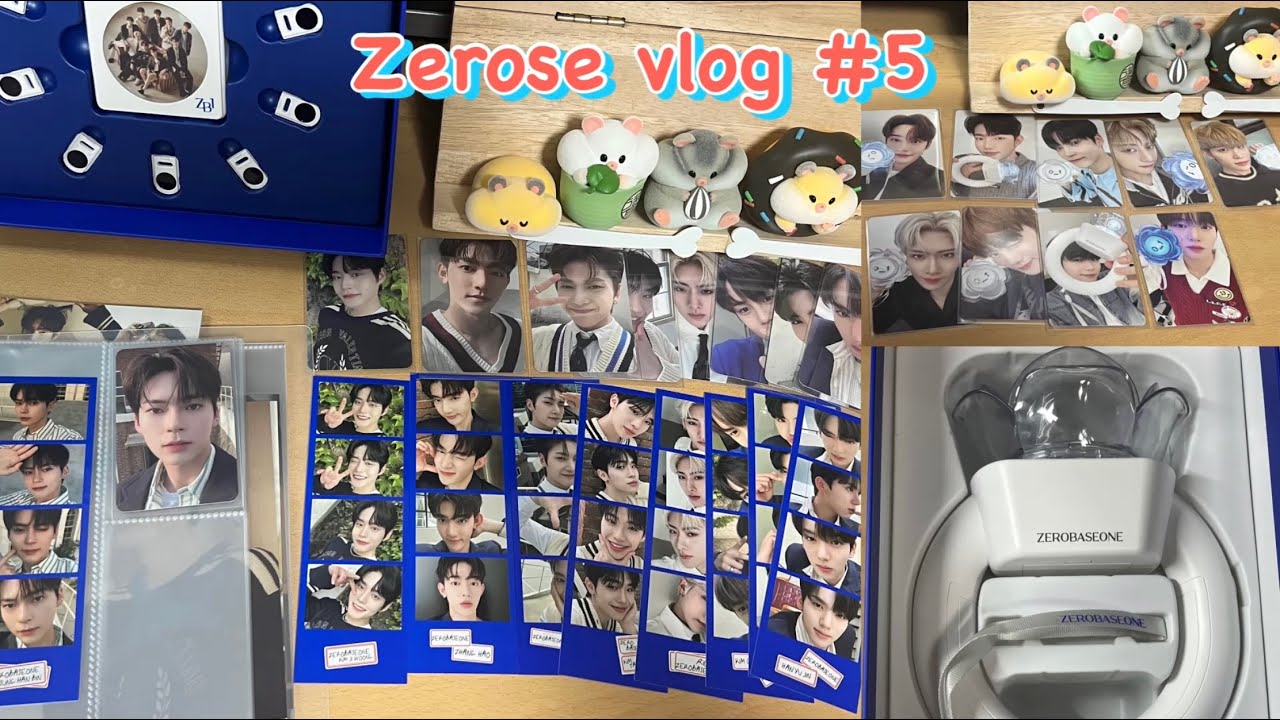 제로즈 브이로그 5 5개월만에 1기 키트 받고 제베원 2집 앨범을 위해 바인더 구매하기 제베원 팬클럽 1기 키트 제베원 응원봉 프롬아블 바인더 Youtube
