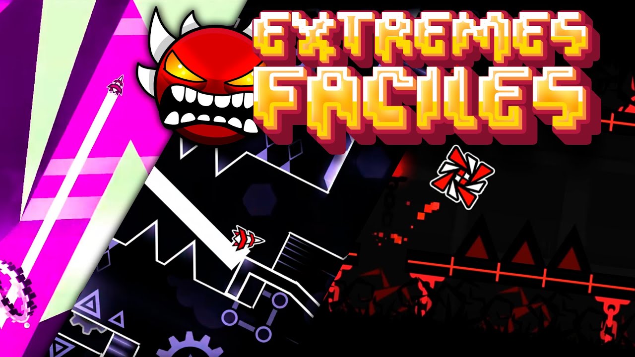 LOS EXTREME DEMONS MÁS FÁCILES PARA EMPEZAR EN GEOMETRY DASH - YouTube