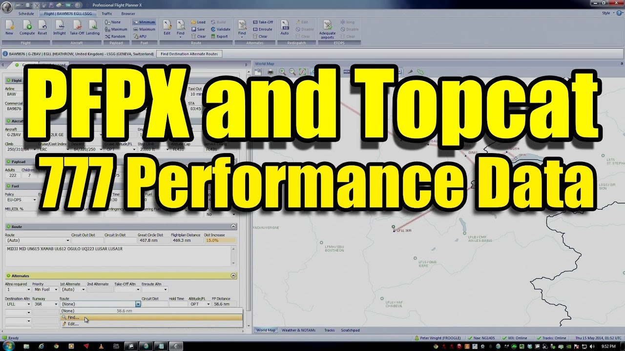 PFPX AND TOPCAT FOR THE 777 IN FSX - YouTube
