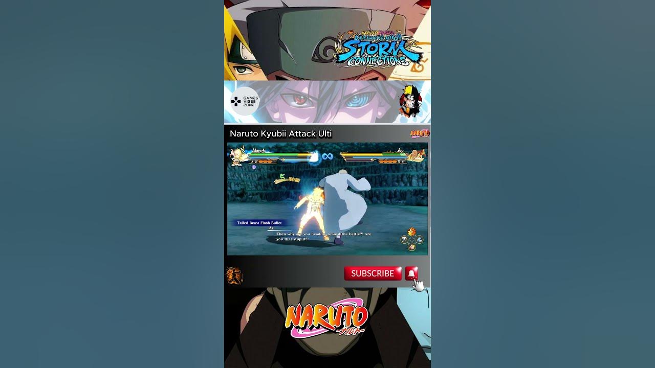 Naruto Kyubii Attack Ultimate #narutostormconnections #narutostorm #naruto - YouTube