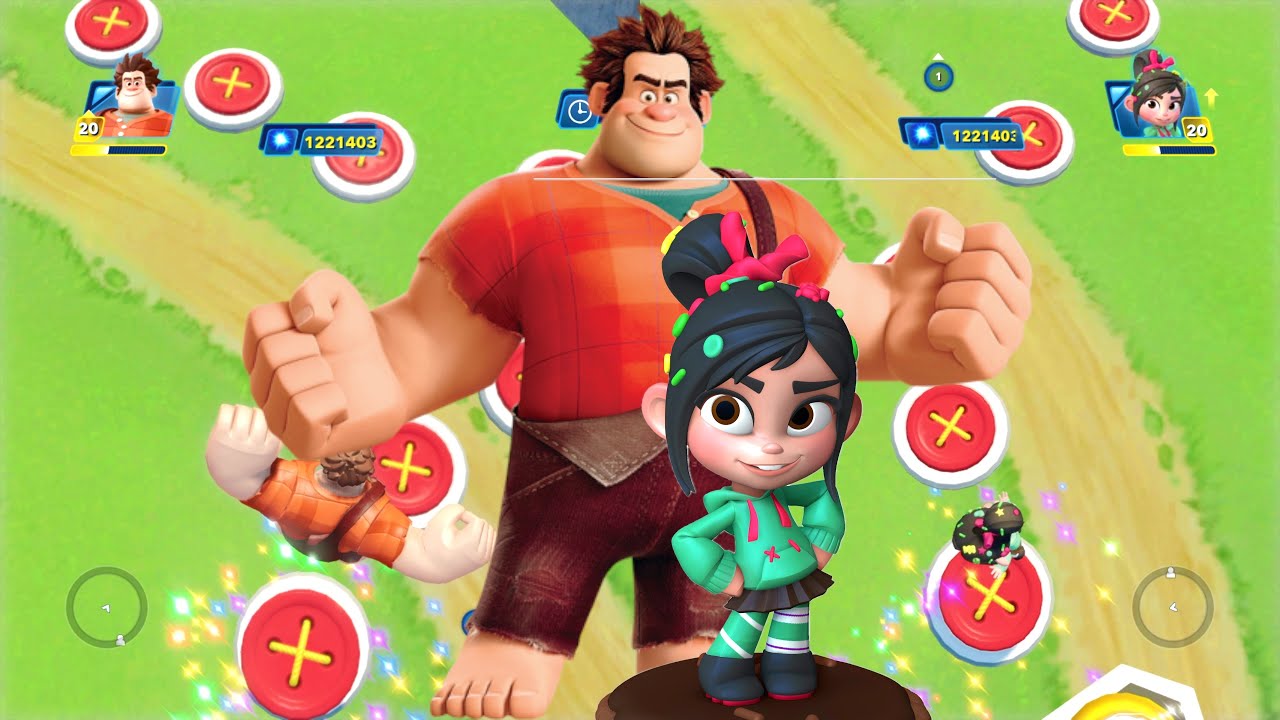 Wreck It Ralph vs Vanellope | Red Button Run 2 | Toybox Heroes - YouTube