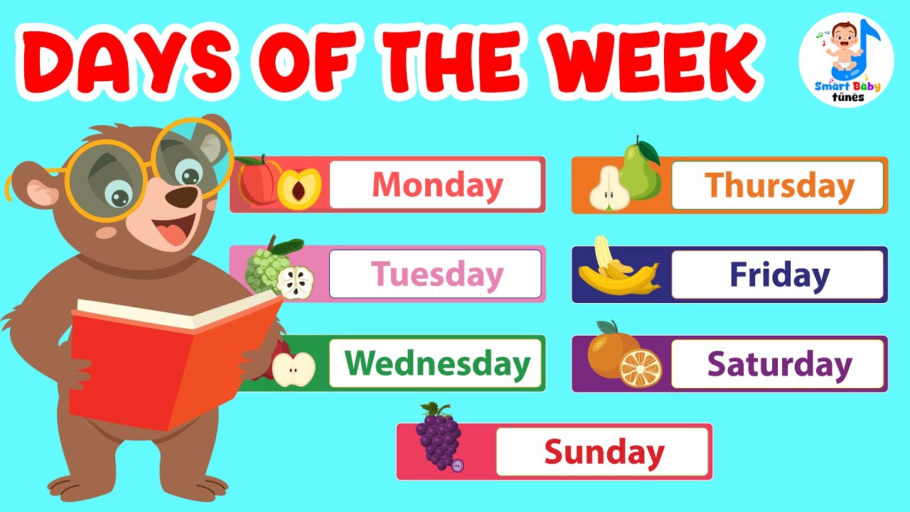 Learn Days of the Week for Kids | Fun and Educational Song | Smart Baby ...