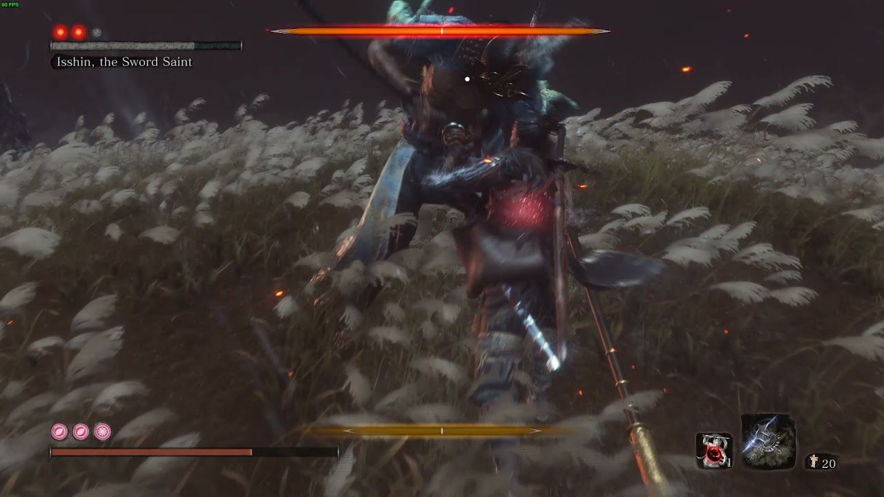 Sekiro İsshin the Glock Saint no damage (reflection of strengh) - YouTube